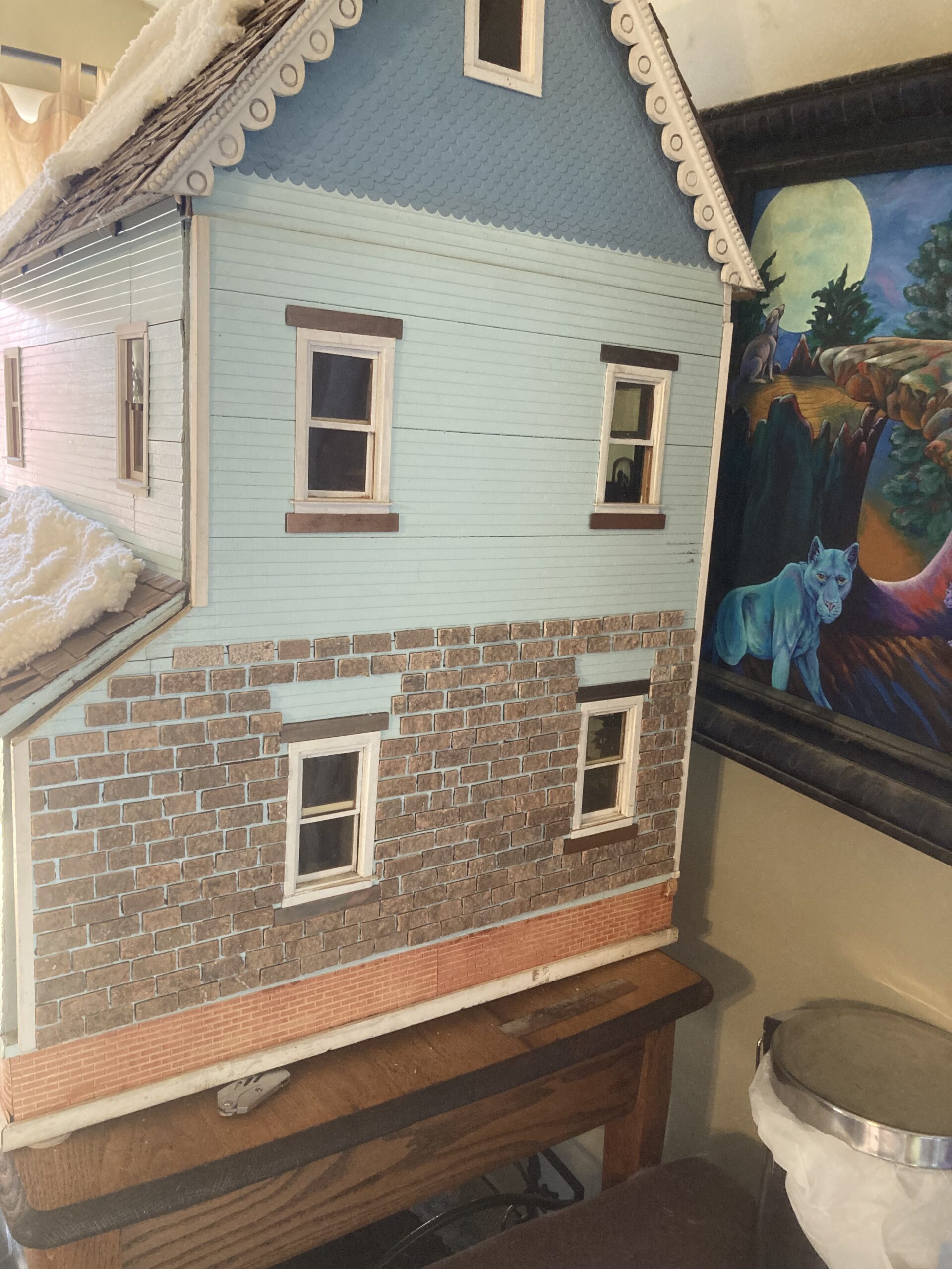 How to Make Realistic Stone Bricks on a Pepperwood Farm Dollhouse ...