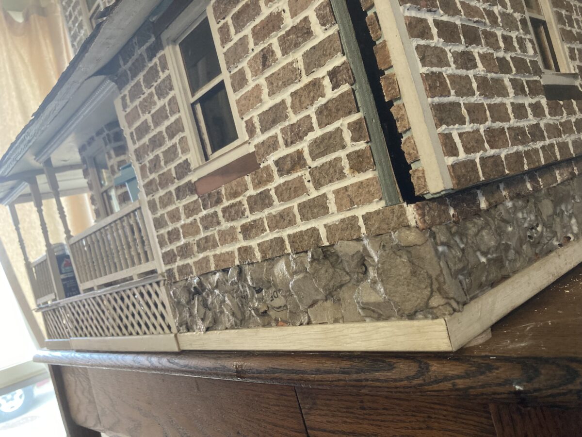 How to Make Realistic Stone Bricks on a Pepperwood Farm Dollhouse ...